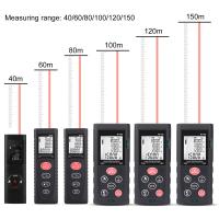 China High Precision Digital Laser Distance Meter with ±1.5mm Accuracy - 40m to 150m Range Portable Measuring Equipment for sale