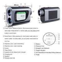 China 600m Handheld Laser Rangefinder 6.5X Magnification for Golf Hunting Outdoor Sports for sale