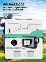 China Professional 800m Laser Rangefinder Binoculars 6.5X Magnification Digital Tape Measure for Hunting Golf for sale