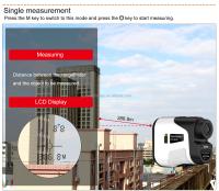 China Professional Laser Distance Meter 450m 6.5X Magnification Rangefinder for Golf Hunting Shooting for sale