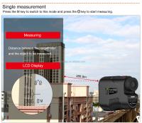 China Professional Laser Distance Meter 450m Golf Hunting Rangefinder 6.5X Magnification High Accuracy Digital Measuring Tool for sale