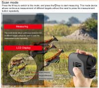 China Digital Laser Tape Measure Rangefinder 1000m 6.5X Magnification for Hunting Golf Construction for sale