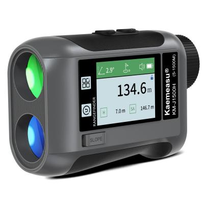China 6.5X Golf Laser Rangefinder 600m LCD Touch Screen Slope Switch Hunting Telescope for sale