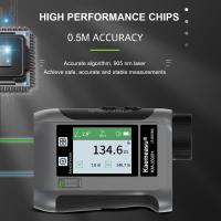 China 6.5X Golf Laser Rangefinder 600m LCD Touch Screen Slope Switch Hunting Telescope for sale