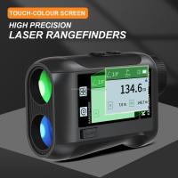 China 6.5X Golf Laser Rangefinder 600m LCD Touch Screen Slope Switch USB Rechargeable Hunting Distance Meter for sale