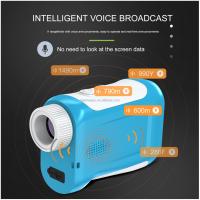 China 600m Multifunction Laser Distance Meter Handheld Voice Broadcast 6.5X Magnification USB Rechargeable for sale