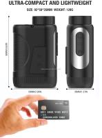China OEM 1000m Golf Laser Rangefinder 6.5X Magnification Lightweight Compact for Women Kids for sale