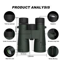 China Kaemeasu C Model Green 10x42 HD Waterproof Binoculars with BAK4 Prism and Magnesium Alloy Body for Bird Watching and Hiking for sale