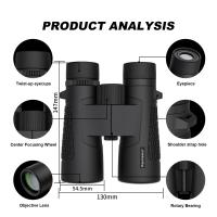 China Kaemeasu C Model Black 10x42 HD Waterproof Binoculars with BAK4 Prism and Magnesium Alloy Body for Outdoor Use for sale