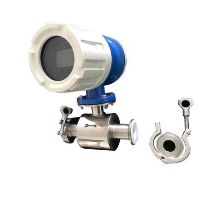 China SS304 Sanitary Electromagnetic Type Flow Meter DN15-DN2000 For Beverage Industries for sale
