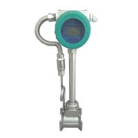 China 304 SS Clamp Type Vortex Flow Meter with Temperature Pressure Compensation DN25 to DN300 for sale