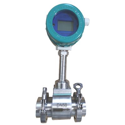 China Tri-clamp Vortex Flow Meter DN25-DN300 for Steam Gas Liquid Flow Measurement 1.6MPa for sale