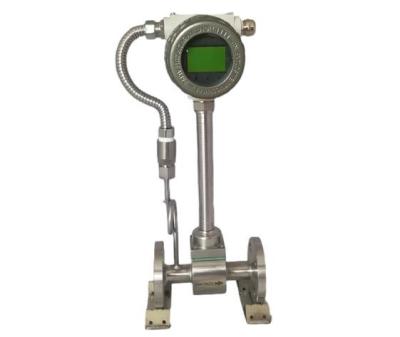 China Hot Water Vortex Flow Meter Temperature to 350°C High Accuracy 1.0% Liquid Vortex Shedding Meter for sale