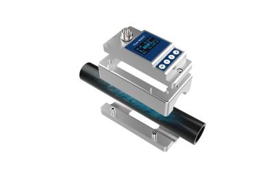China Mini IP54 OLED Display Clamp On Ultrasonic Flow Meter DN15-DN50 24VDC for sale