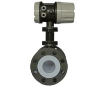 China DN200 PTFE Lined Electromagnetic Flowmeter 0.6MPa Flange IP65 RS485 for sale