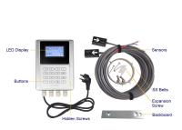China PT1000 Energy Fixed Clamp On Ultrasonic Flow Meter for sale