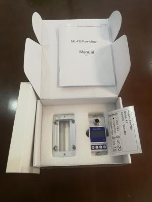 China OLED Screen Ultrasonic Clamp On Flow Meter ML-F8 DN15 to DN50 24VDC Aluminum Alloy Case for sale