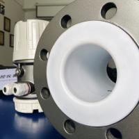 China TriCover and ANSI Flanges Magnetic Water Flow Meter DN200mm RS485 4-20mA for sale