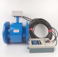 China DN25 DN800 Water Flow Meter Magnetic Flowmeter Split Type PTFE Liner 4-20mA RS485 for sale
