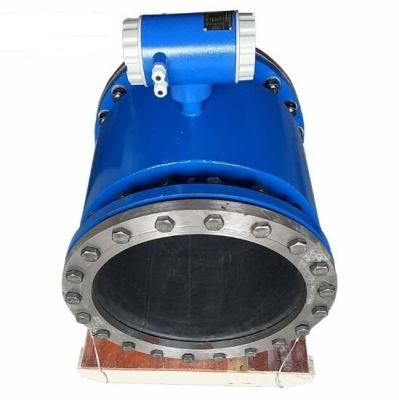 China DN300 250mm Sanitary Grout Magnetic Flowmeter Electromagnetic Water Meter IP68 for sale