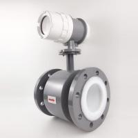 China Liquid Magnetic Flow Meter DN400 Flange Connection High Temperature for sale
