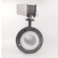 China Liquid Magnetic Flow Meter DN400 Flange Connection High Temperature for sale