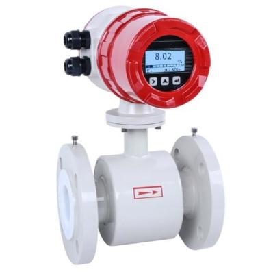 China Liquid Sewage Water Electromagnetic Flowmeter DN10-DN2000 RS485 Output Digital Display for sale