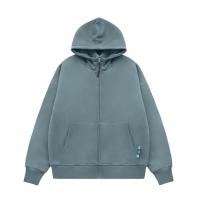 China Unisex Custom 350gsm Sublimation Blank Hoodies Puff Printing Zip Up Hoodie for sale