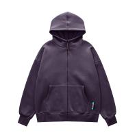 China Unisex Custom 350gsm Sublimation Blank Hoodies Puff Printing Zip Up Hoodie for sale