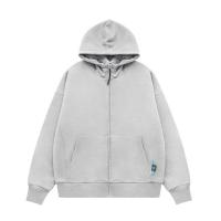 China Unisex Custom 350gsm Sublimation Blank Hoodies Puff Printing Zip Up Hoodie for sale