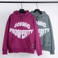 China Unisex Custom 350gsm Sublimation Blank Hoodies Puff Printing Zip Up Hoodie for sale