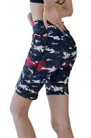 China Machine Washable Custom Printed Leggings Seamless Gym Shorts For Women for sale