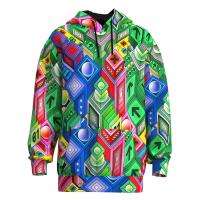 China 100% Polyester Sublimation Hoodies Sweatshirt Customizable Anti Wrinkle for sale
