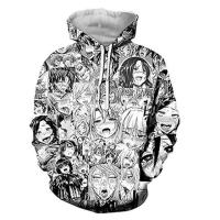 China Graphic Sublimation Print Hoodie Anime Woven Plain Dye Sublimation Sweatshirts for sale