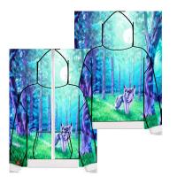 China Multi Style  Digital 3D Sublimation Zip Up Hoodie All Over Print On Demand Lightweight for sale