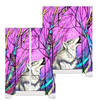 China Multi Style  Digital 3D Sublimation Zip Up Hoodie All Over Print On Demand Lightweight for sale