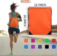 China Custom Logo Printed Calico Drawstring Backpack for sale