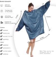 China Various Colors Hooded Wearable Blanket As Birthday Gifts For Women for sale