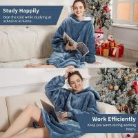 China Various Colors Hooded Wearable Blanket As Birthday Gifts For Women for sale
