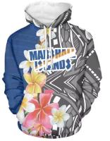 China Marshall Island Flag Custom Sublimation Hoodie Sweater Polynesian Oversized for sale