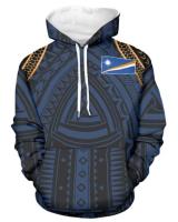 China Marshall Island Flag Custom Sublimation Hoodie Sweater Polynesian Oversized for sale