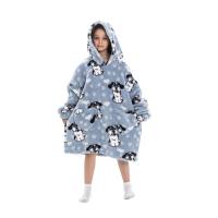 China BSCI Anti Pilling Wearable Blankets Pajamas Lazy Oversized Pullovers For Kids for sale