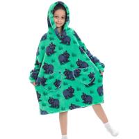 China BSCI Anti Pilling Wearable Blankets Pajamas Lazy Oversized Pullovers For Kids for sale