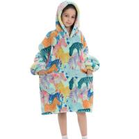 China BSCI Anti Pilling Wearable Blankets Pajamas Lazy Oversized Pullovers For Kids for sale