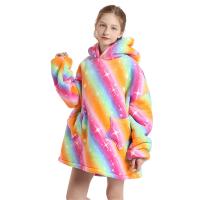 China Fashionable Comfortable Childrens Hooded Pajamas Wearable Blanket  Hoodie for sale