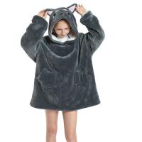 China Fashionable Comfortable Childrens Hooded Pajamas Wearable Blanket  Hoodie for sale