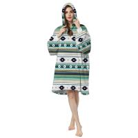 China 100% Polyester Customized Wearable Blanket Hoodie Oversized Fleece Hooded Blanket for sale