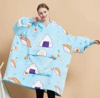 China 100% Polyester Fleece Oversized Hooded Blankets  Unisex Ultra Comfortable for sale