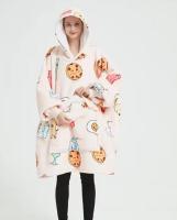 China One Size Anti Pilling Oversized Hooded Blankets For Adult Kids for sale