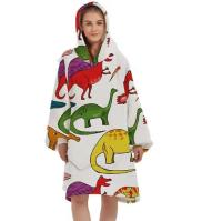 China Winter Oversized Hooded Blankets With Sleeves Fleece Sample Available for sale